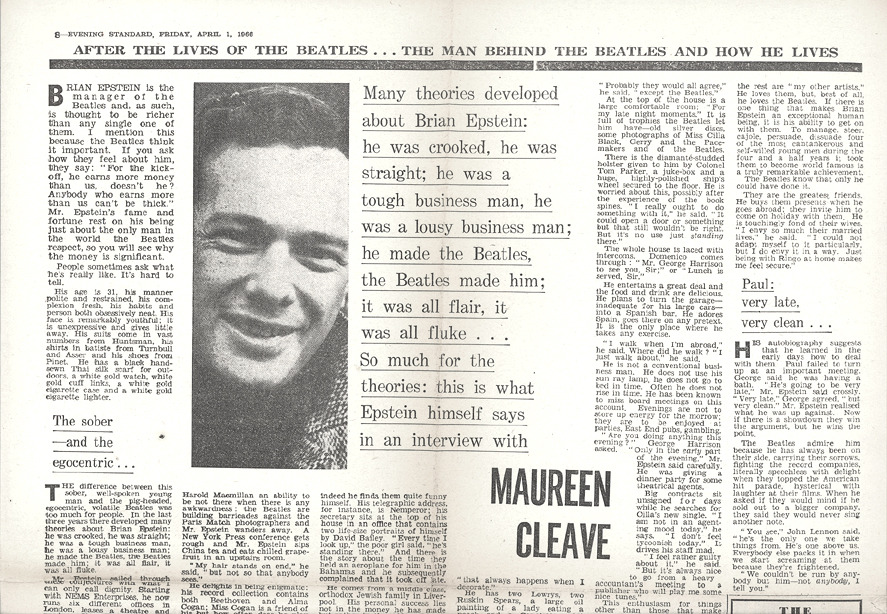 BeatlesTalk: Maureen Cleave en haar journalistieke band met The Beatles