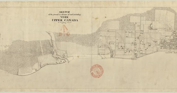 Fort York and Garrison Common Maps: 1813 Williams: Sketch of the ground ...