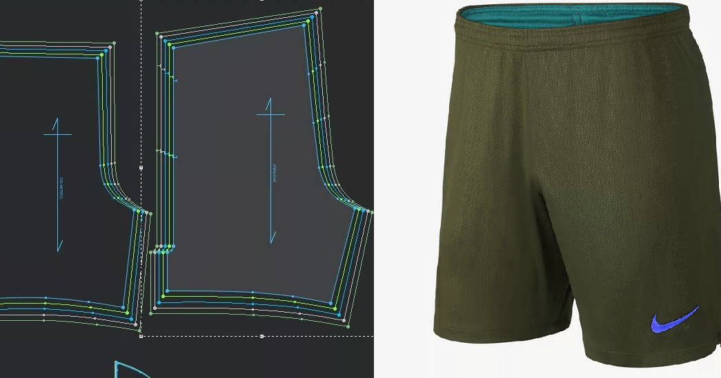 Moldes patrones de short de fútbol - pantalones cortos deportivos