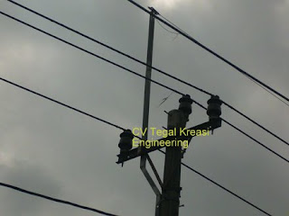 Bracket Listrik PLN dan Telkom : Aksesoris penangkal petir pln