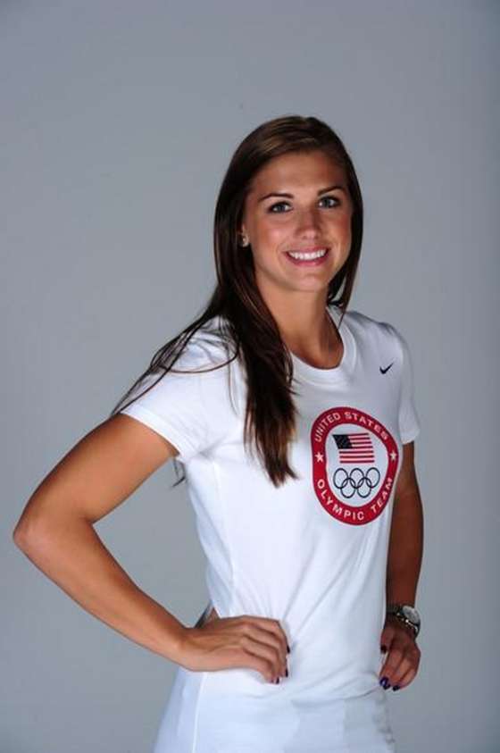 Online Picture Gallery : Alex Morgan with Olympic T-Shirt