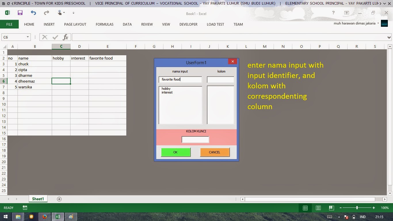 universal input helper addin for microsoft excel | ©dhee's scribble™