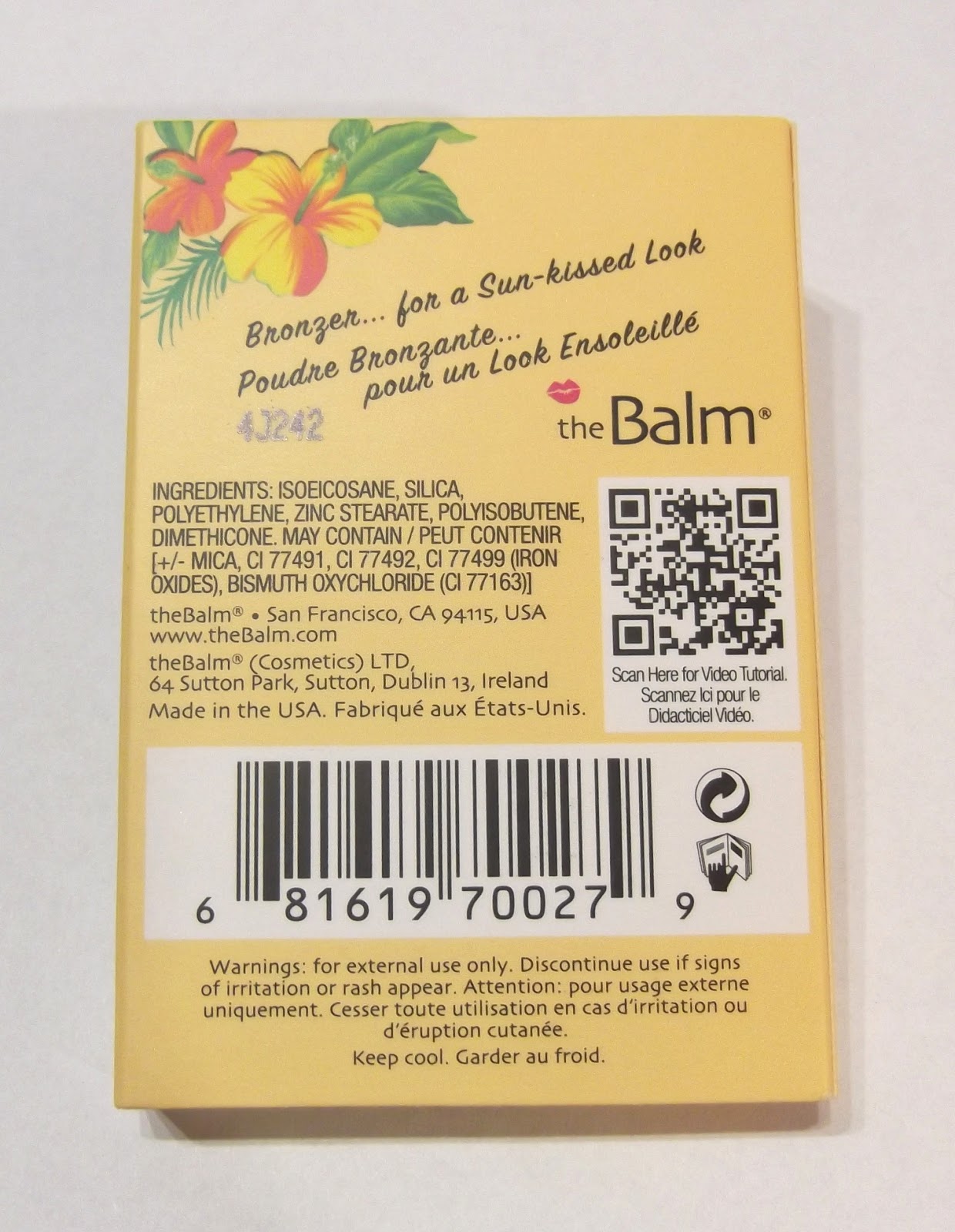 THEBALM COSMETICS Bahama Mama Bronzer.Review Swatches - COSMELISTA