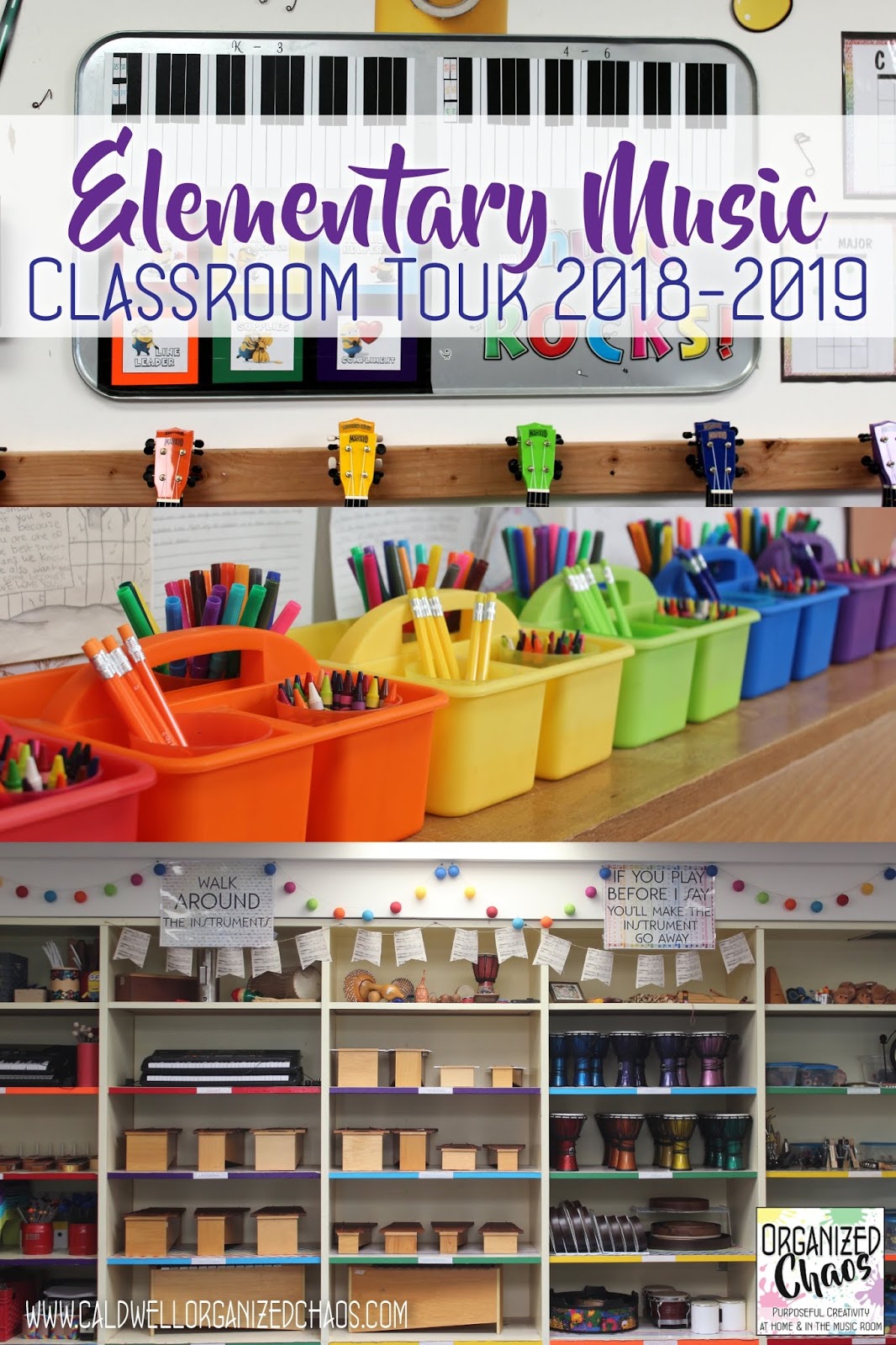 Elementary Music Classroom Tour 2018-2019 | Organized Chaos
