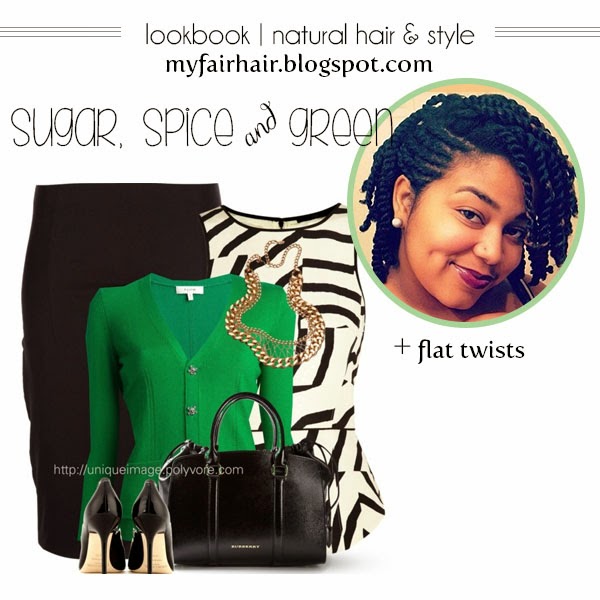 Lookbook: Flat Twists Professional Hairstyle & Outfit - my fair hair