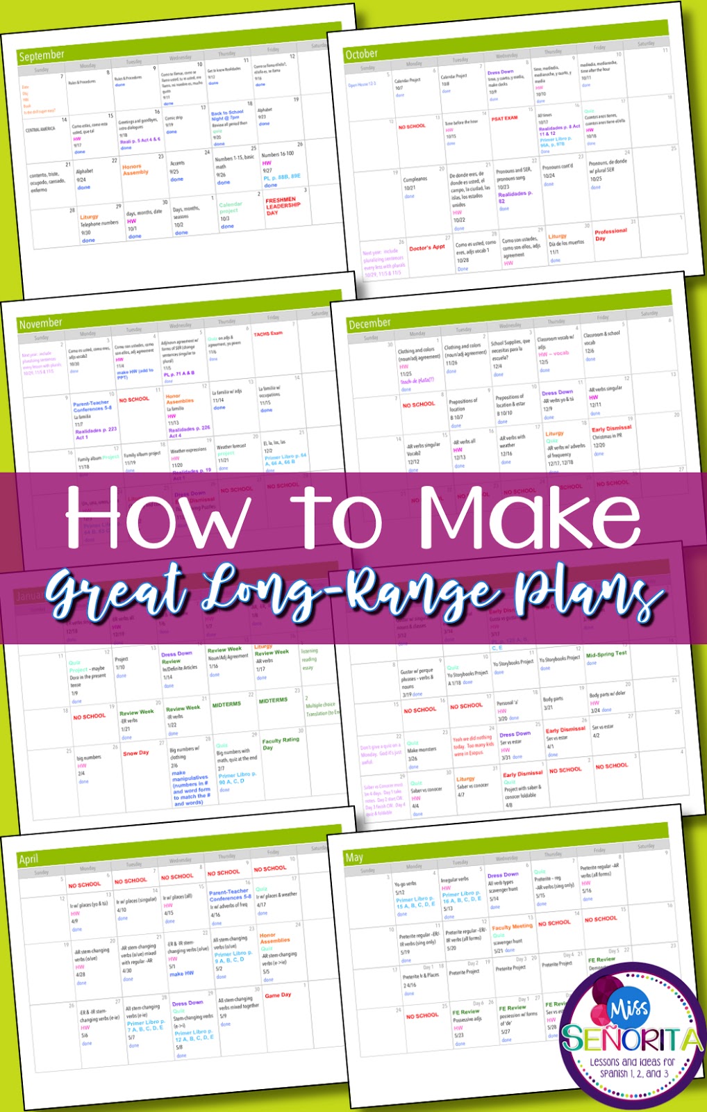How to Make Great Long-Range Plans | Miss Señorita