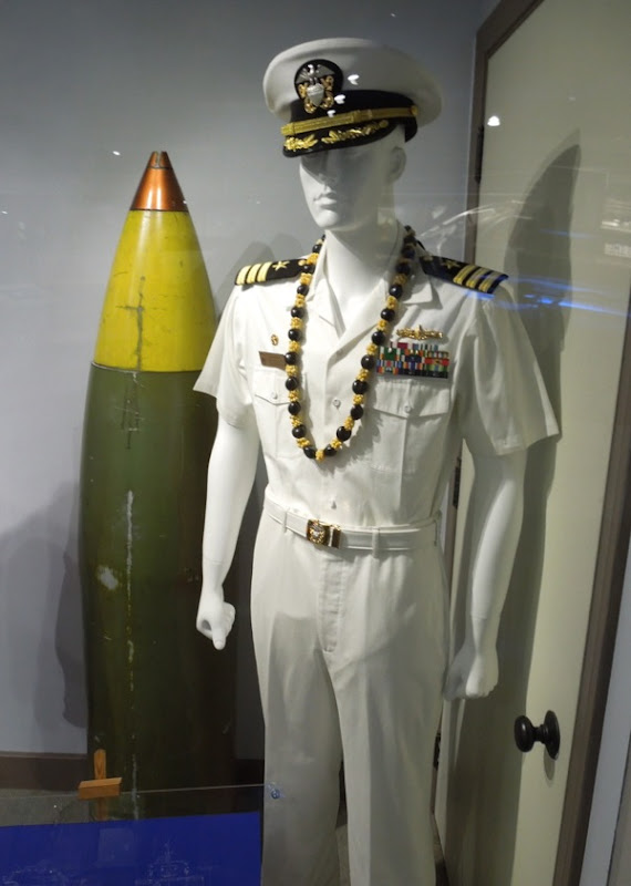 Alexander Skarsgård's Battleship dress whites and torpedo prop on ...