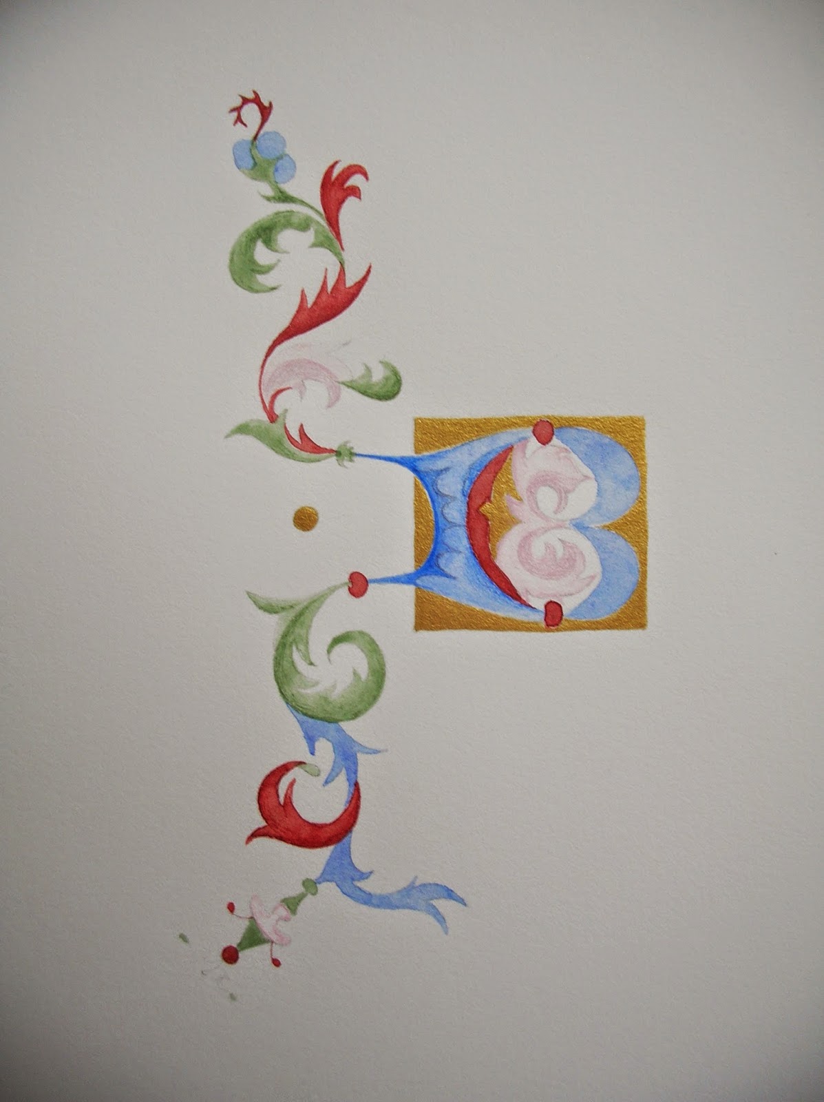 des mots bleus: Enluminure, l'initiation (19/02/2013)