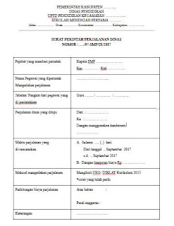 Contoh Surat Perintah Perjalanan Dinas (SPPD) Guru 2017 - Tips dan File ...