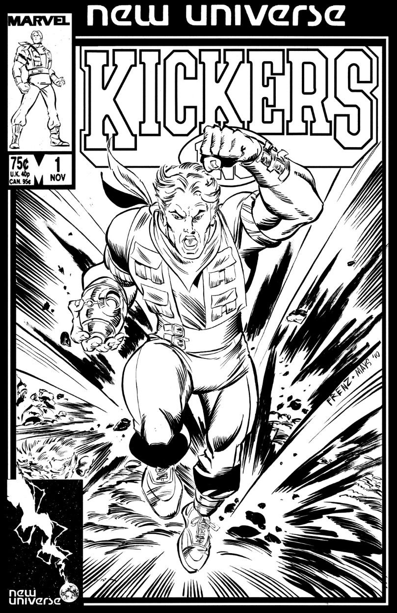 Marvel Comics of the 1980s: Kickers Inc #1 reimagined by Ron Frenz and ...