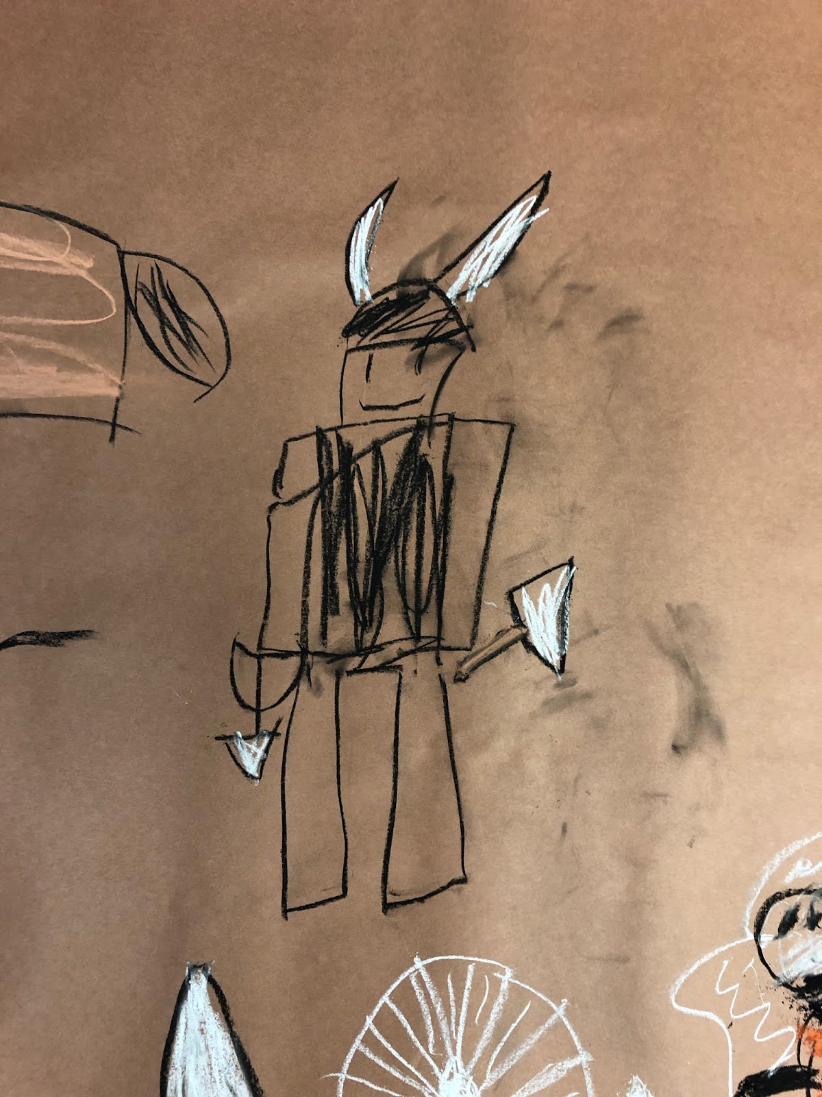 Kathy's Art Project Ideas: Cave Art Lesson Using Charcoal and Chalk ...