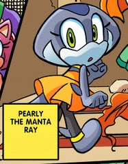 Sonic the Hedgehog Comic Character Checklist: Pearly The Manta Ray