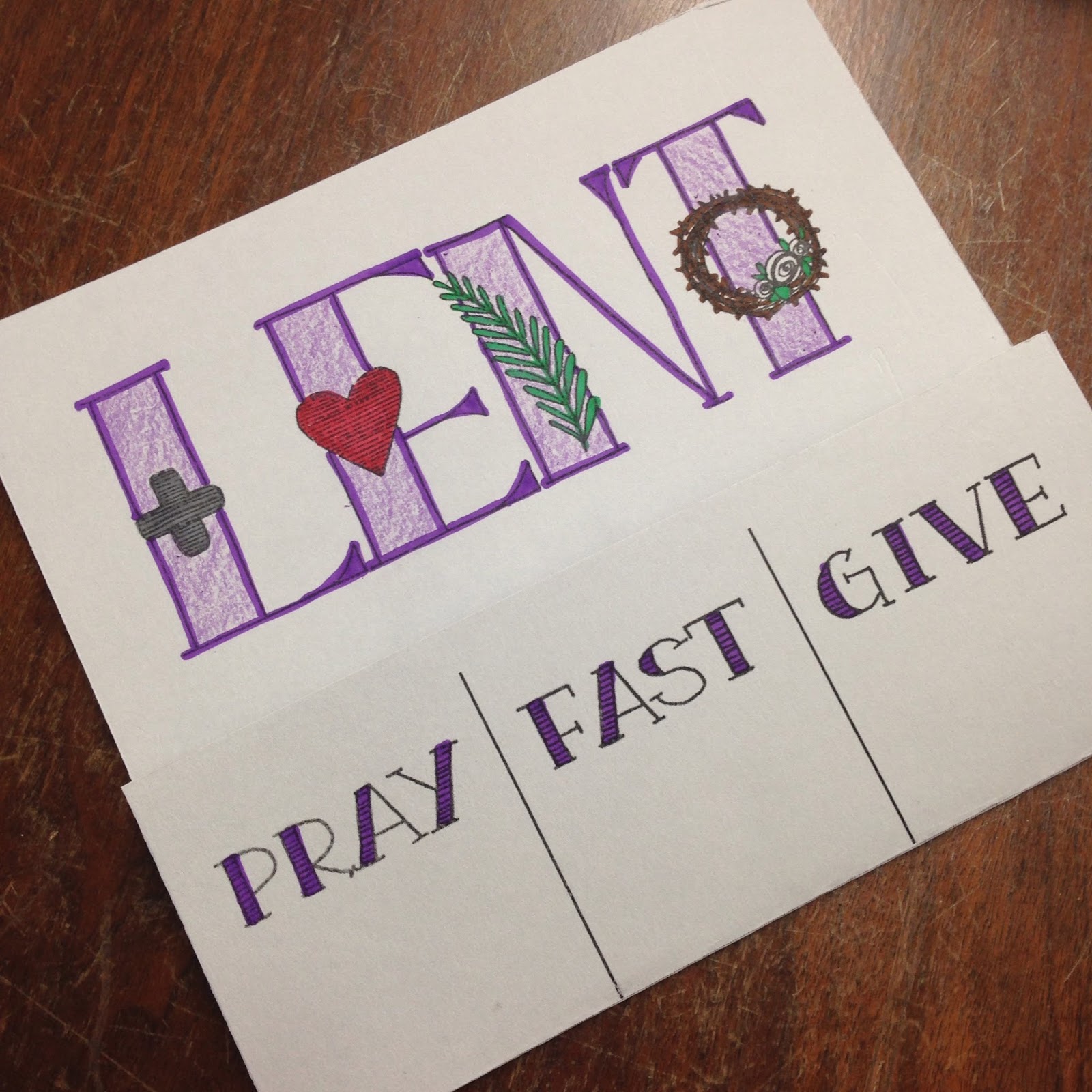 Look to Him and be Radiant: Lent: Pray, Fast, Give Printable