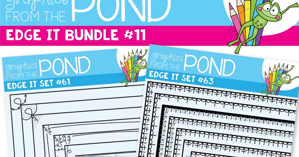 Edge It Frames for Worksheets | From the Pond