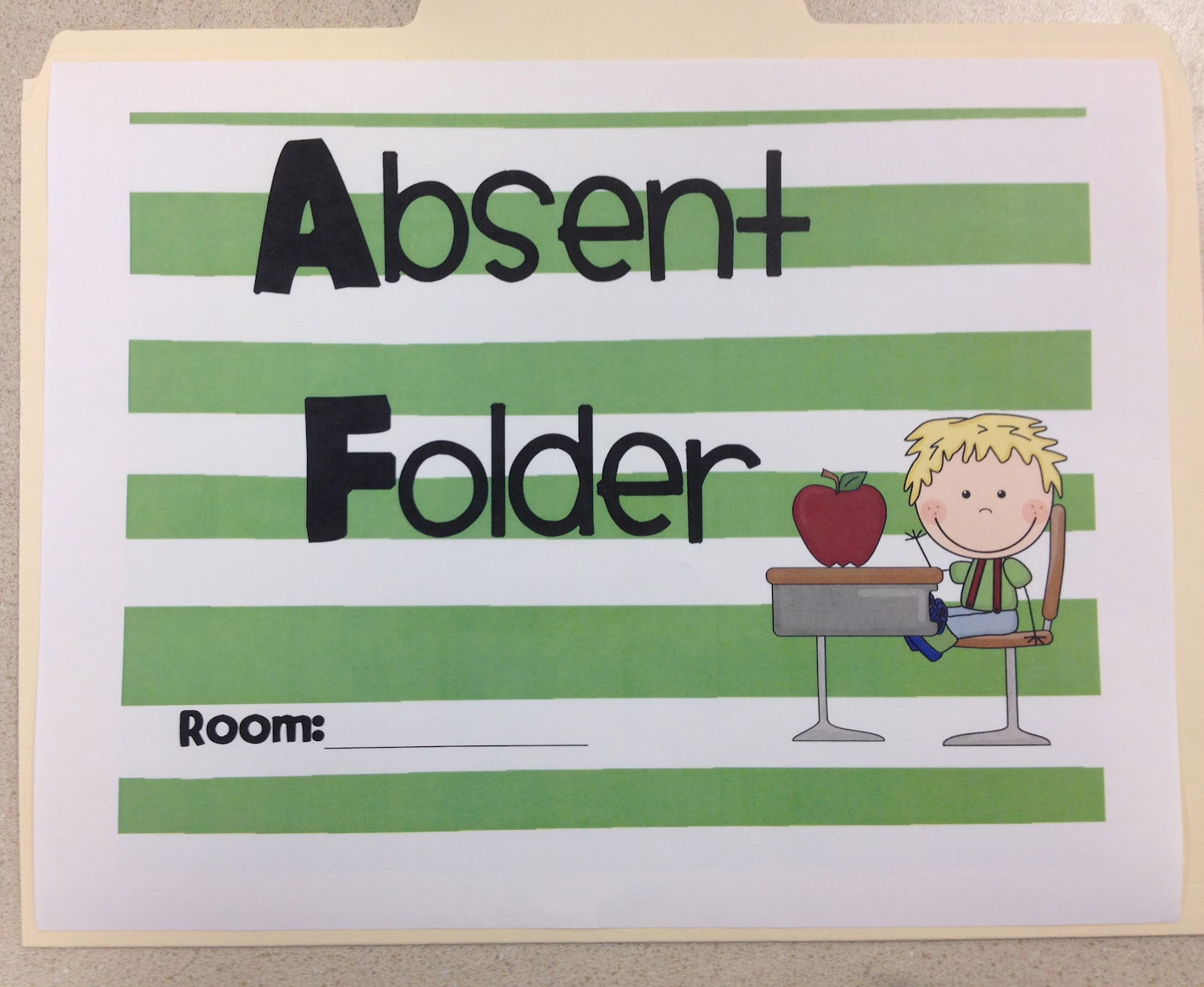 stickers and staples: Absent Folders