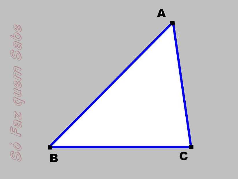 Altura de um triângulo. Construção geométrica. - Só Faz Quem Sabe