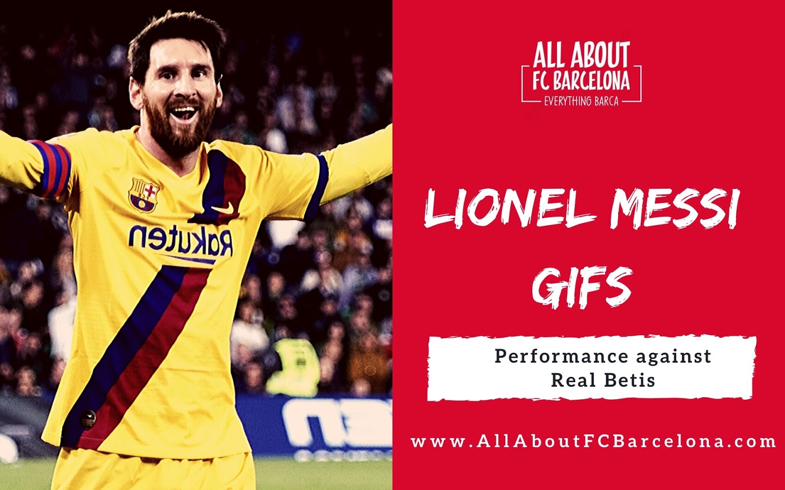 Inspirational Lionel Messi Performance against Real Betis in GIF Images