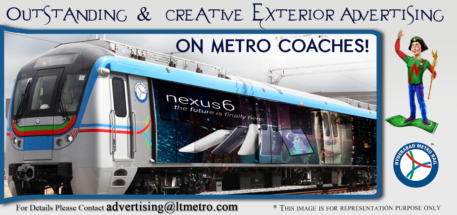 Hyderabad Metro Rail: Train Wrap