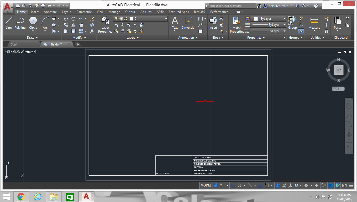 Plantilla de AutoCad