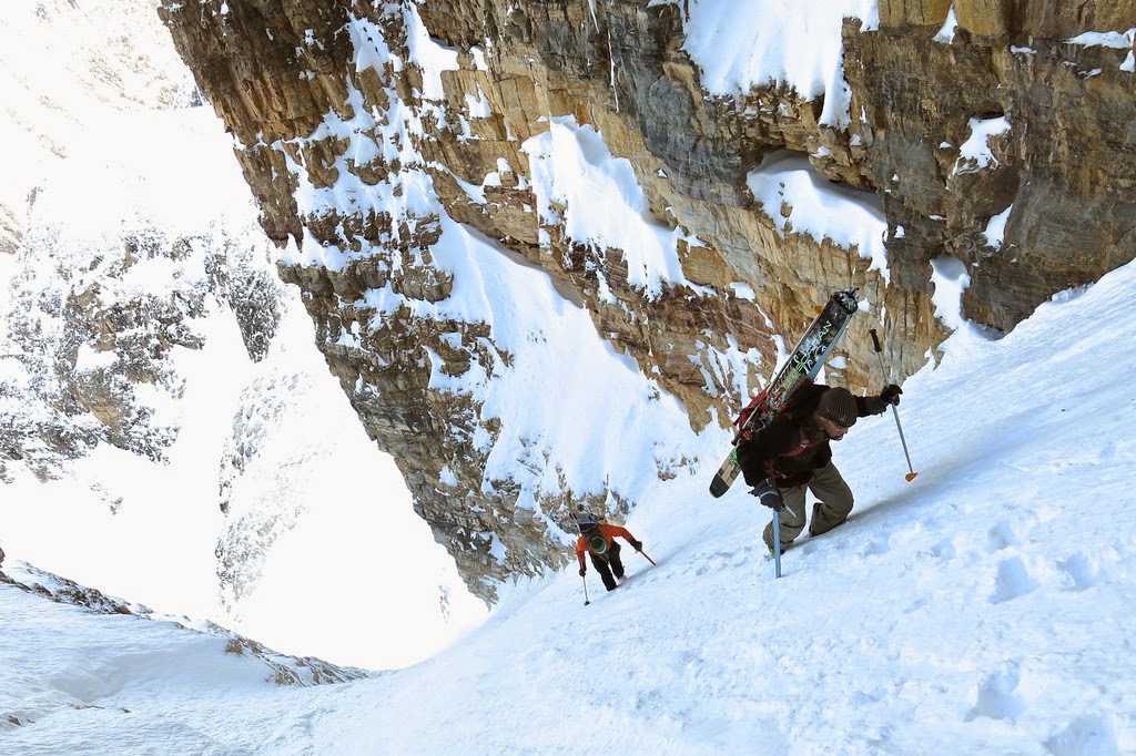 Skiing the X Couloir on Mt. Whymper - Global Alpine