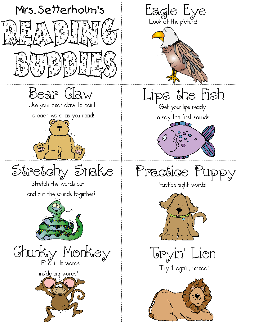 Mrs. Setterholm's Kinder Korner: Reading Buddies