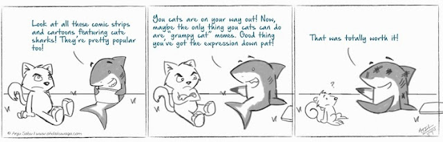 "Oh, Dakuwaqa!" - The Shark comics and cartoons: Move over Cats!