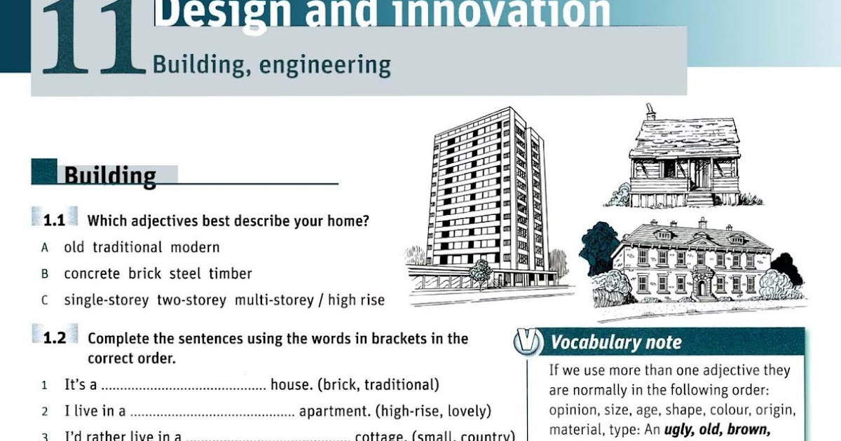 Unit 11 Design and innovation: Building, engineering