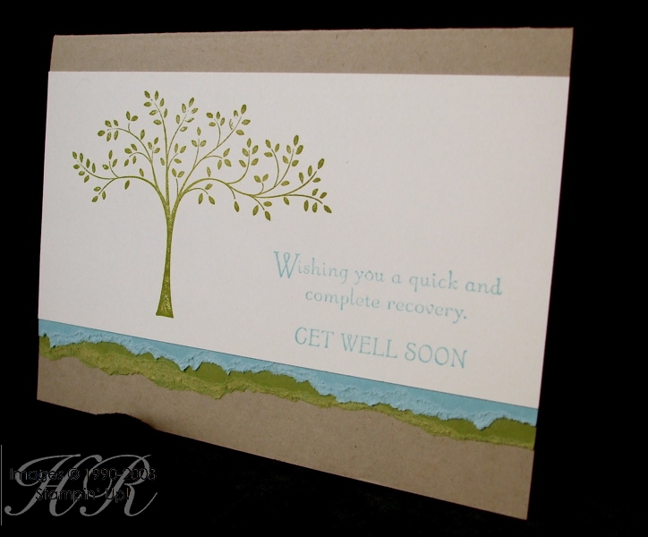 All Things Stampy: Simple get well/sympathy card