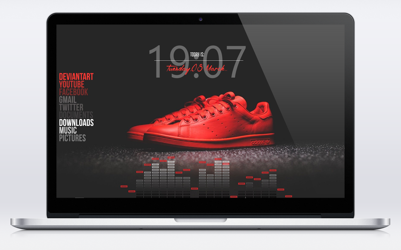 Red Vision | Rainmeter Skins