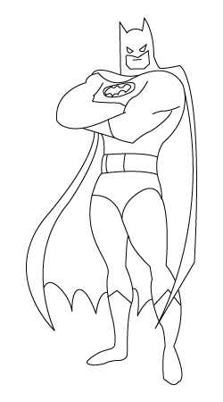 Batman Easy Beginners Coloring Pages