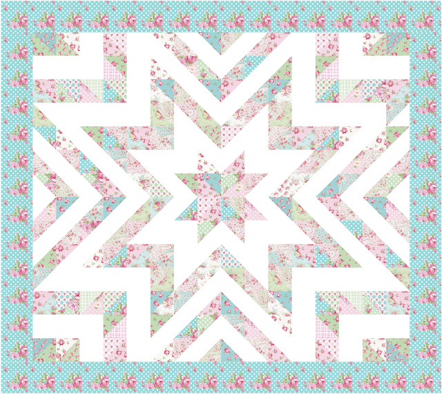 Busy Hands Quilts: King-Size Sparkle Plenty Quilt in Dogwood Trail ...