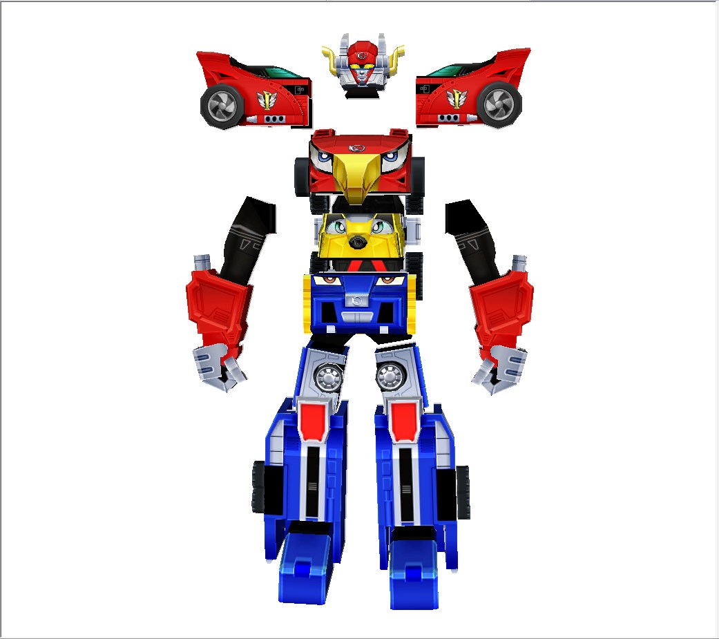 Power Rangers Megazord Papercraft, Printable Megazord Papercraft ...