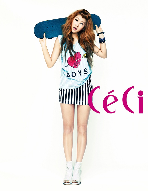 [PICTURE] SISTAR’s Soyu is a summer girl for CeCi - Daily K Pop News