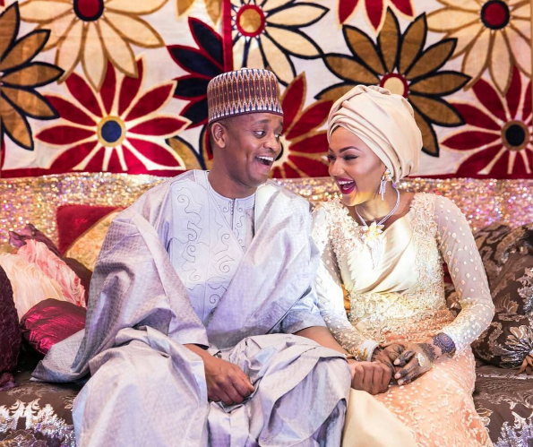 UJ ENTERTAINMENT : Zahra Buhari and Ahmed Indimi at their wedding(Photos)