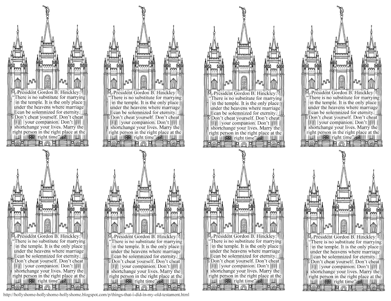 HollysHome - Church Fun: Handouts for Old Testament LDS Seminary Lessons