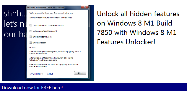 erfeidine: windows 8 milestone 3