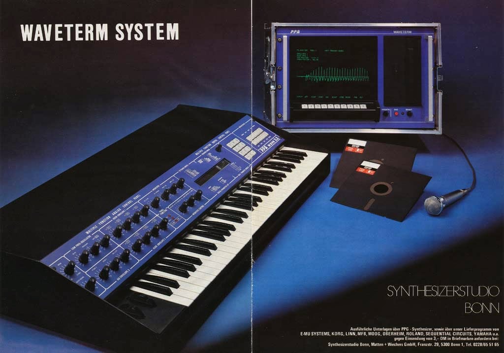 MATRIXSYNTH: 1982 PPG Wave 2.2 / Waveterm German Ad