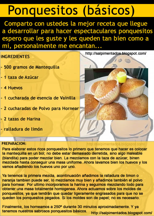 Sal, Pimienta y Amor: MIS PONQUESITOS basicos