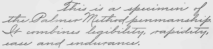 Palmer Handwriting Samples | Hand Writing