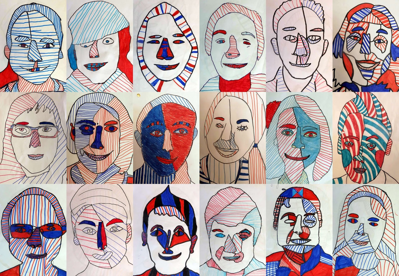 Le Berthoblog: Portrait à la façon de Jean Dubuffet