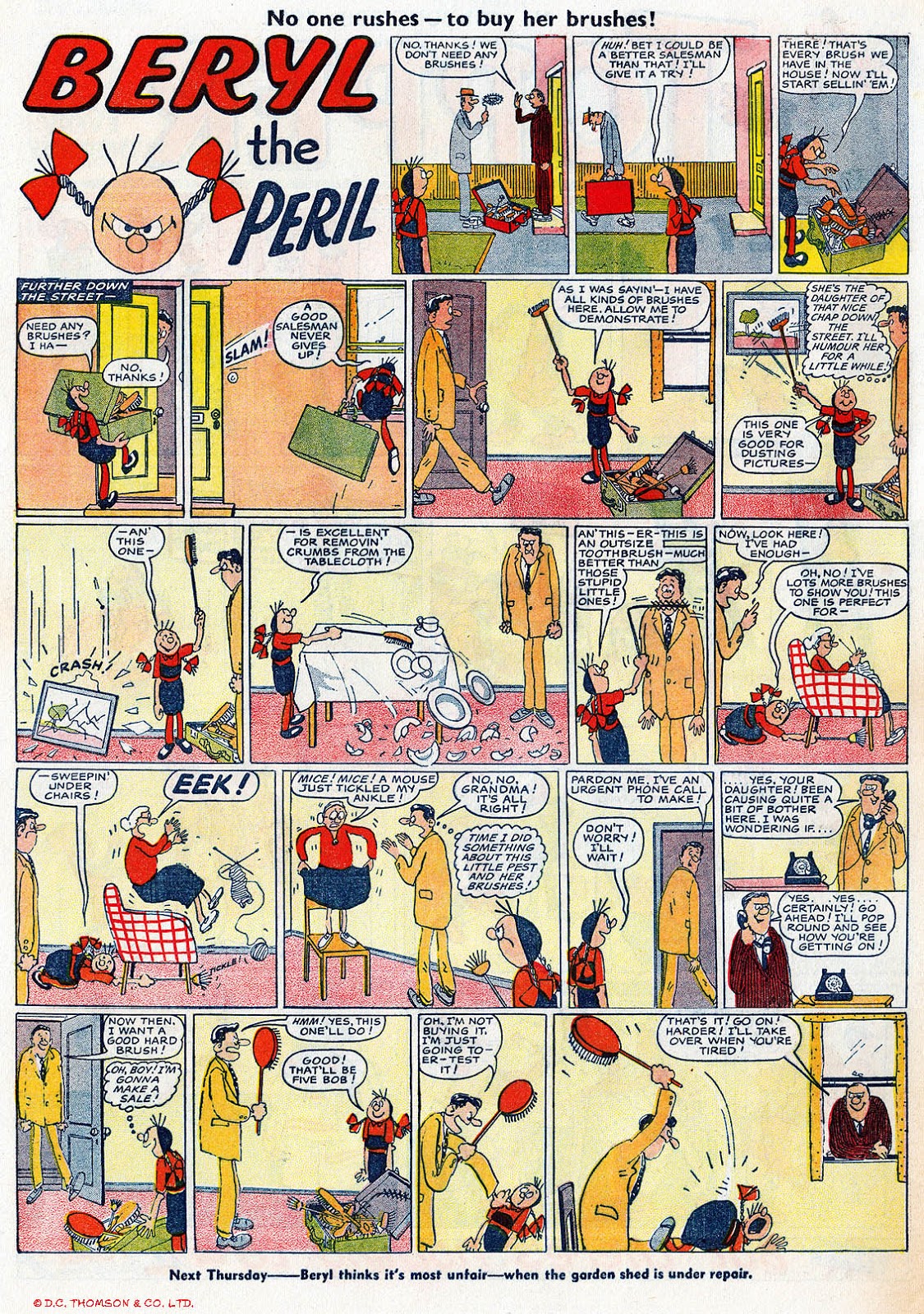 The Topper, Beryl the Peril. | Old comics, Comic art, Peril