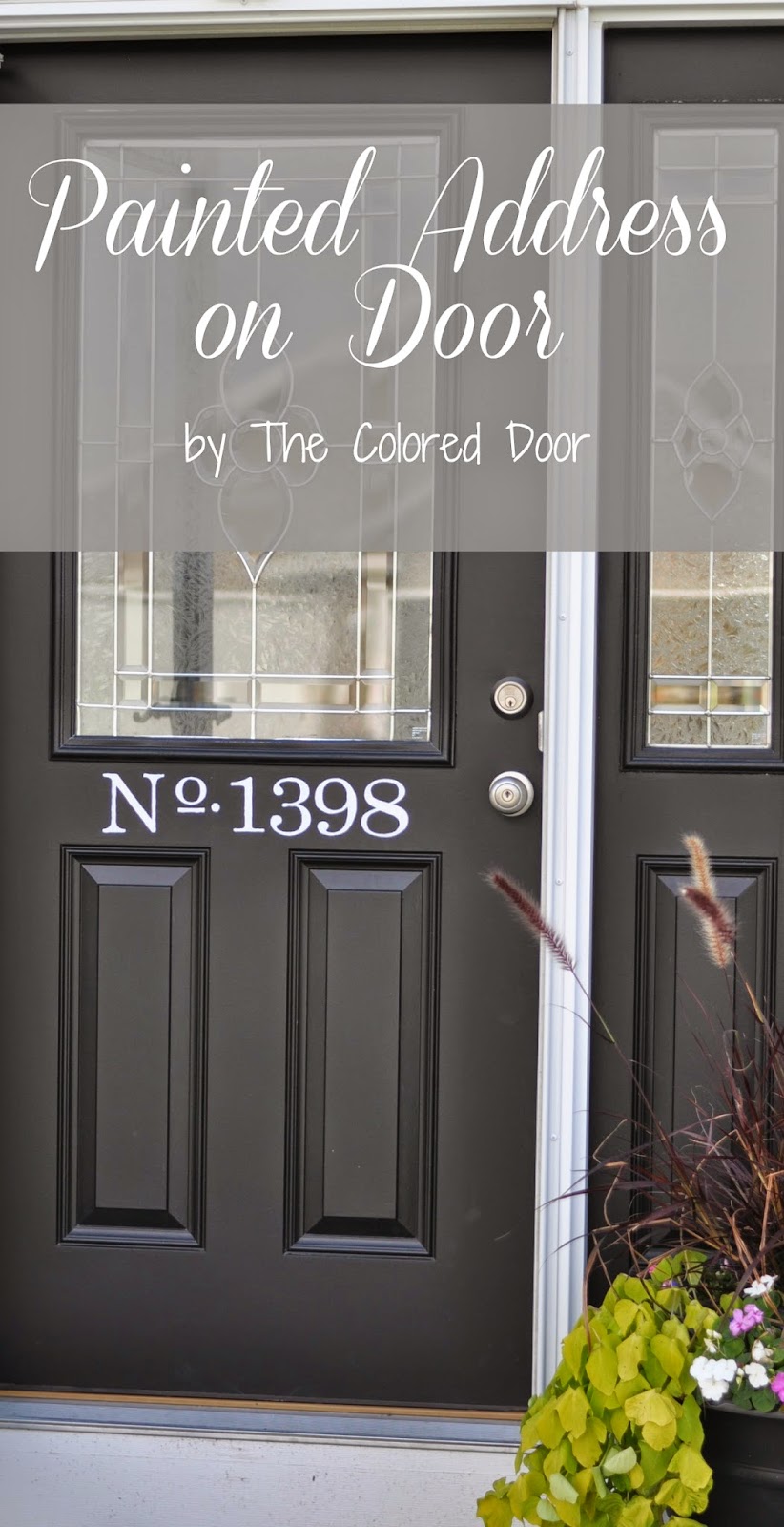 the colored door: Painted Address Numbers