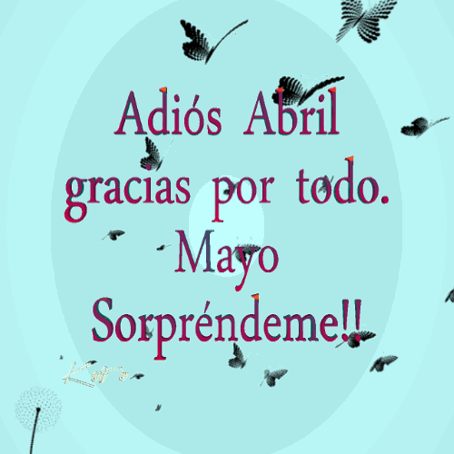 Maribel Sansano: Queridos amigos, Adiós Abril, Bienvenido Mayo, abrazos. Maribel Sansano: Queridos amigos, Adiós Abril, Bienvenido Mayo, abrazos.