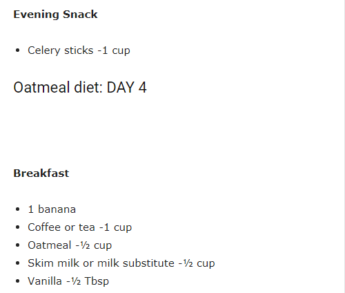 7-Day Oatmeal Diet Plan To Lose up 10 Pounds In a Week | Weight Loss ...