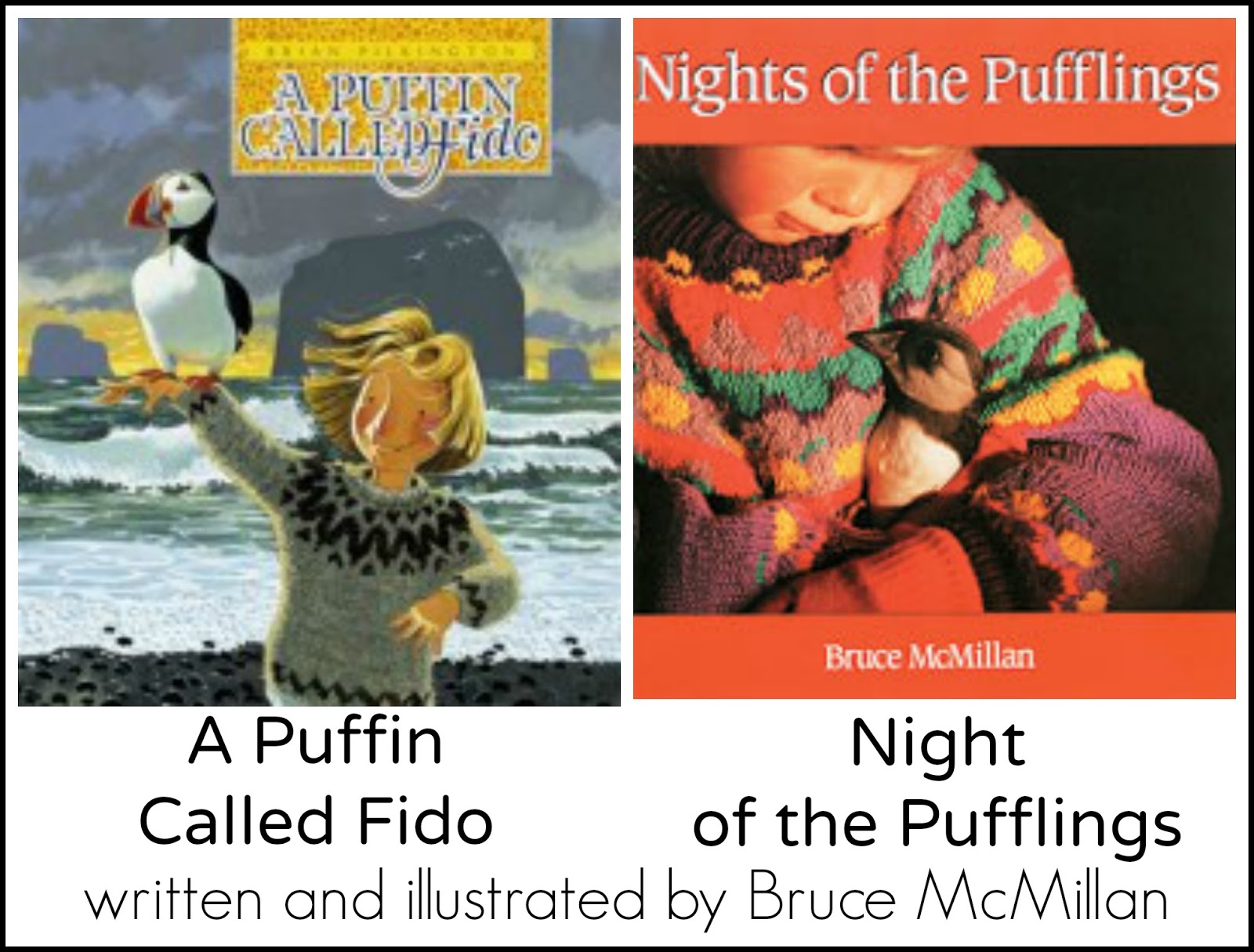 puffins - rubber boots and elf shoes
