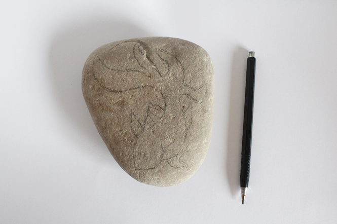 DIY Painted Stone — Curly Made