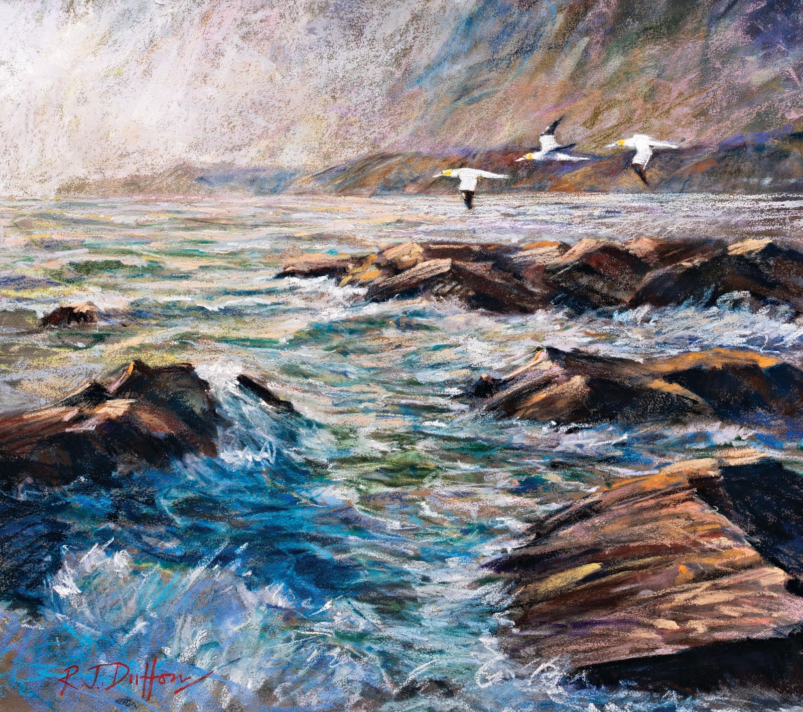 Robert Dutton Artist: June seascape weekend workshops on the Wirral!