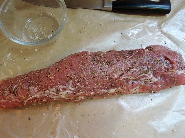 The Briny Lemon: Grilled Pork Tenderloin with Fig-and-Raspberry Glaze