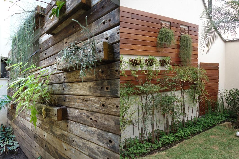 EcoPeroba Madeira de Demolição: Combinação perfeita: Madeira e plantas!
