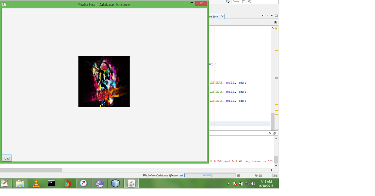 Javafx displaying image from database.